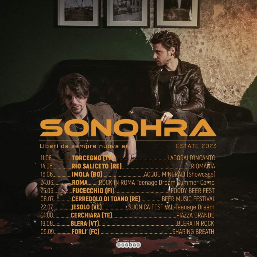 I Sonohra tornano con il tour “Liberi da Sempre – Nuova Era” – Pianura24